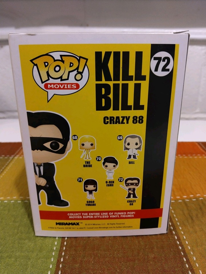 Kill Bill Funko Pop Movies Vinyl Set Bill The Bride O-Ren Gogo Crazy 88 ...