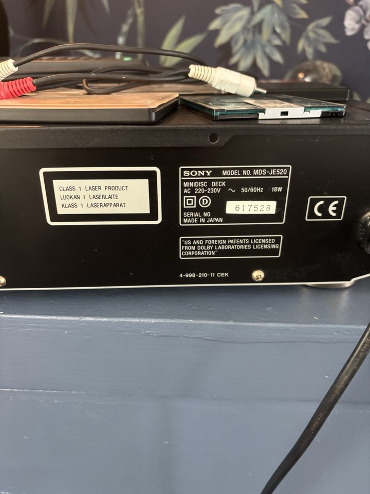 Sony MDS-JE520 Minidisc Player Recorder With Remote + Minidiscs | eBay UK