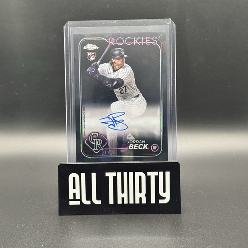 2024 Topps Chrome Sapphire | Jordan Beck | Black Auto /10 | #USA-JB ...