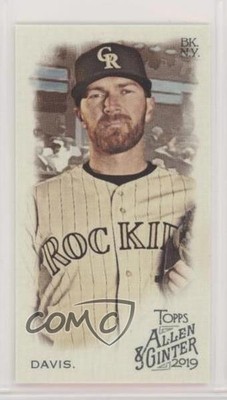 2019 Topps Allen & Ginter Mini Logo Back Short Print Wade Davis #376 ...