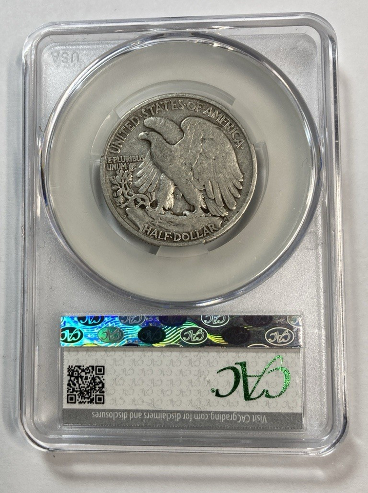 1927-S Walking Liberty Half Dollar CAC F-15 Nice Original | eBay