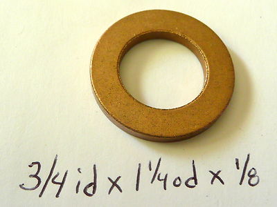 Oilite Thrust Washer Bronze New 3/4" id Bushing Brass bearing spacer ...
