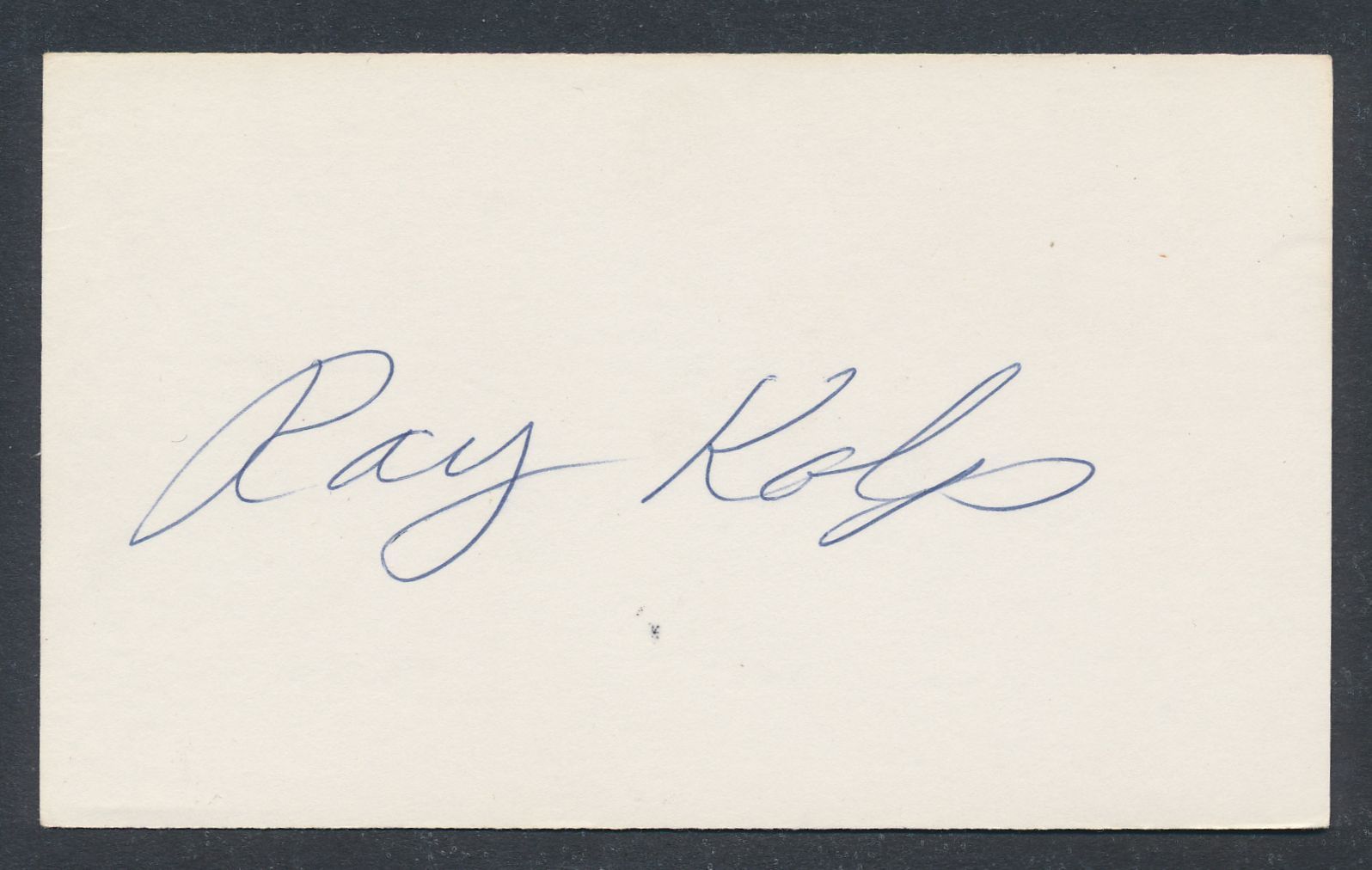 1921 RAY KOLP Vintage Baseball Signed Index Card (D. 1967) JSA! | eBay