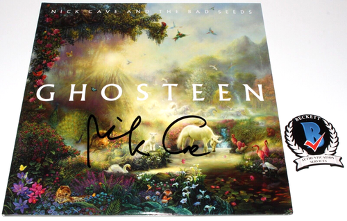 NICK CAVE & BAD SEEDS SIGNED 'GHOSTEEN' VINYL RECORD ALBUM LP BECKETT ...