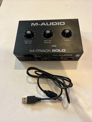 M-Audio M-Track Solo USB Audio Interface 694318024980 | eBay