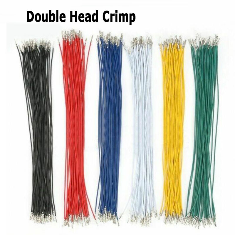 DuPont 2.54mm Terminal Wire Single/Double Head Crimp Connector Cables ...