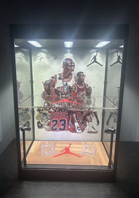 MICHAEL JORDAN Custom LED sports card display case Bulls | eBay