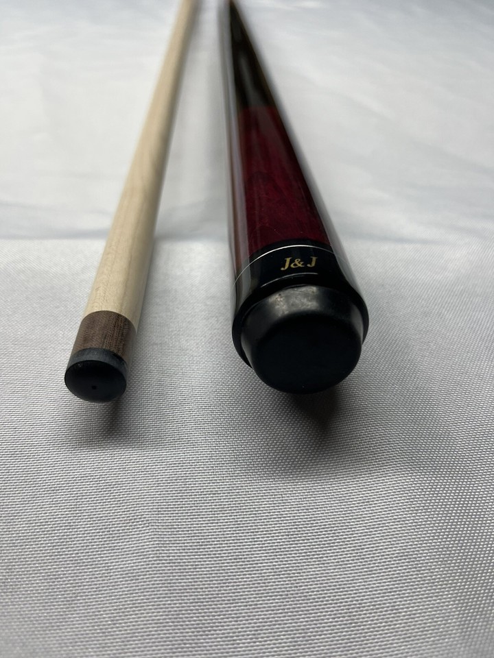 J&J Burgundy Stained Wrapless Dedicated Break Cue Stick | eBay