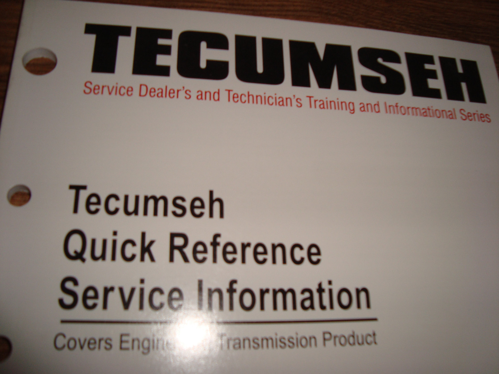 Tecumseh Quich Reference Service Information Guide Manual Catalog | eBay