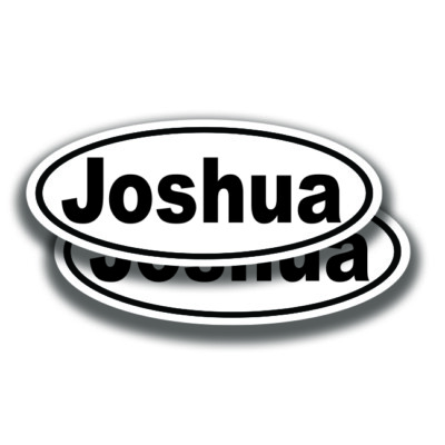 JOSHUA NAME DECALs 2 Stickers Bogo Car Truck Bumper Window | eBay