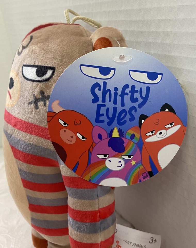 Fiesta Plush Shifty Eyes 8"Pirate Bear Stuffed Animal Dave & Busters ...