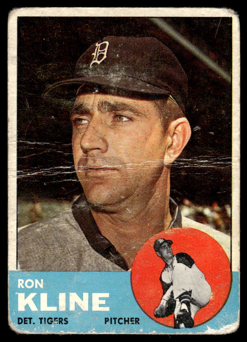 1963 Topps Ron Kline #84 Detroit Tigers Baseball Card | eBay