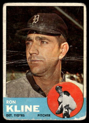 1963 Topps Ron Kline #84 Detroit Tigers Baseball Card | eBay