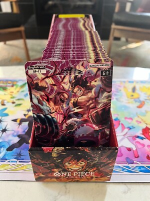 OP-11 ONE PIECE A Fist of Divine Speed Sleeved Booster Pack English x ...