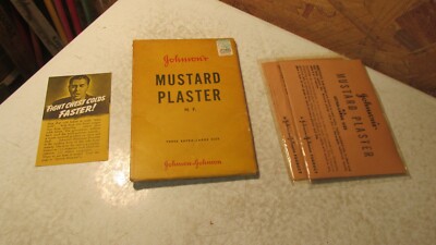 Old Johnson & Johnson Mustard Plaster- NOS | eBay