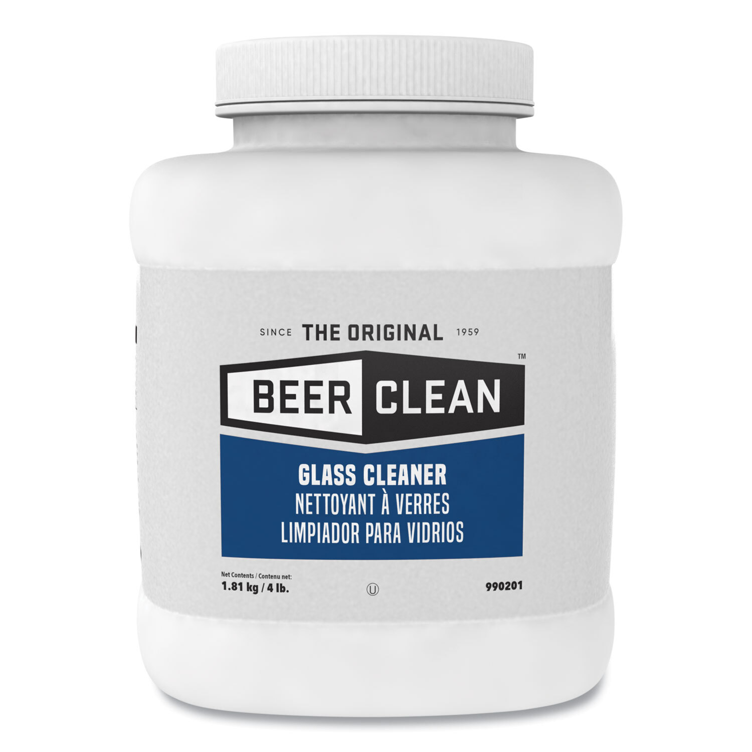 Diversey Beer Clean Glass Cleaner, Unscented, Powder, 4 lb. Container ...