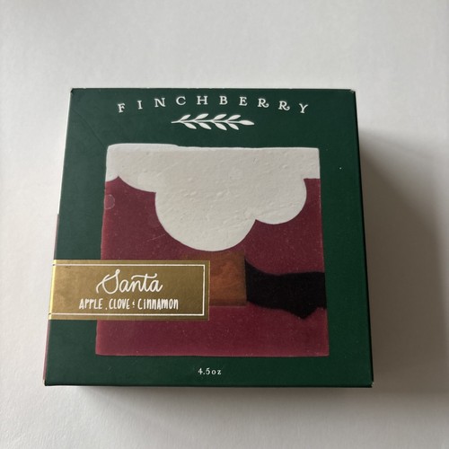 Finchberry Soap Santa Handcrafted Apple Clove Cinnamon 4.5 oz Bar NEW ...