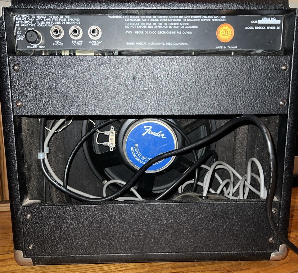 Vintage 80’s Fender Sidekick Reverb 25 (2 Input w/ reverb switch) | eBay