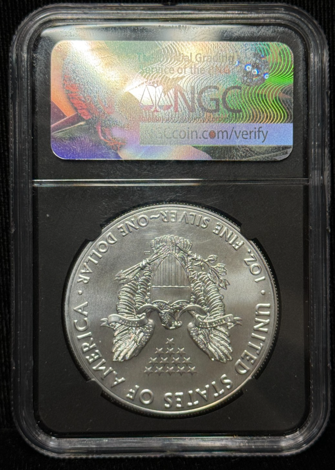 2017 - NGC MS 70 - American Silver Eagle One Dollar S$1 999 Fine 1 Oz ...