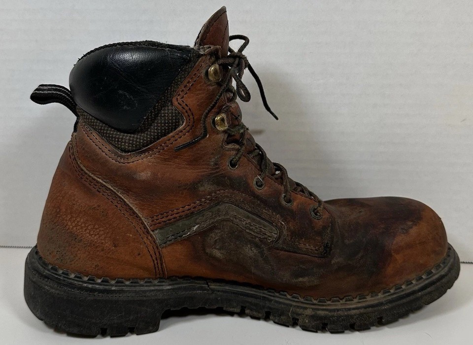 Red Wing Shoes Men’s 10 Steel Toe Brown Leather ASTM F 2413 Work Boots ...