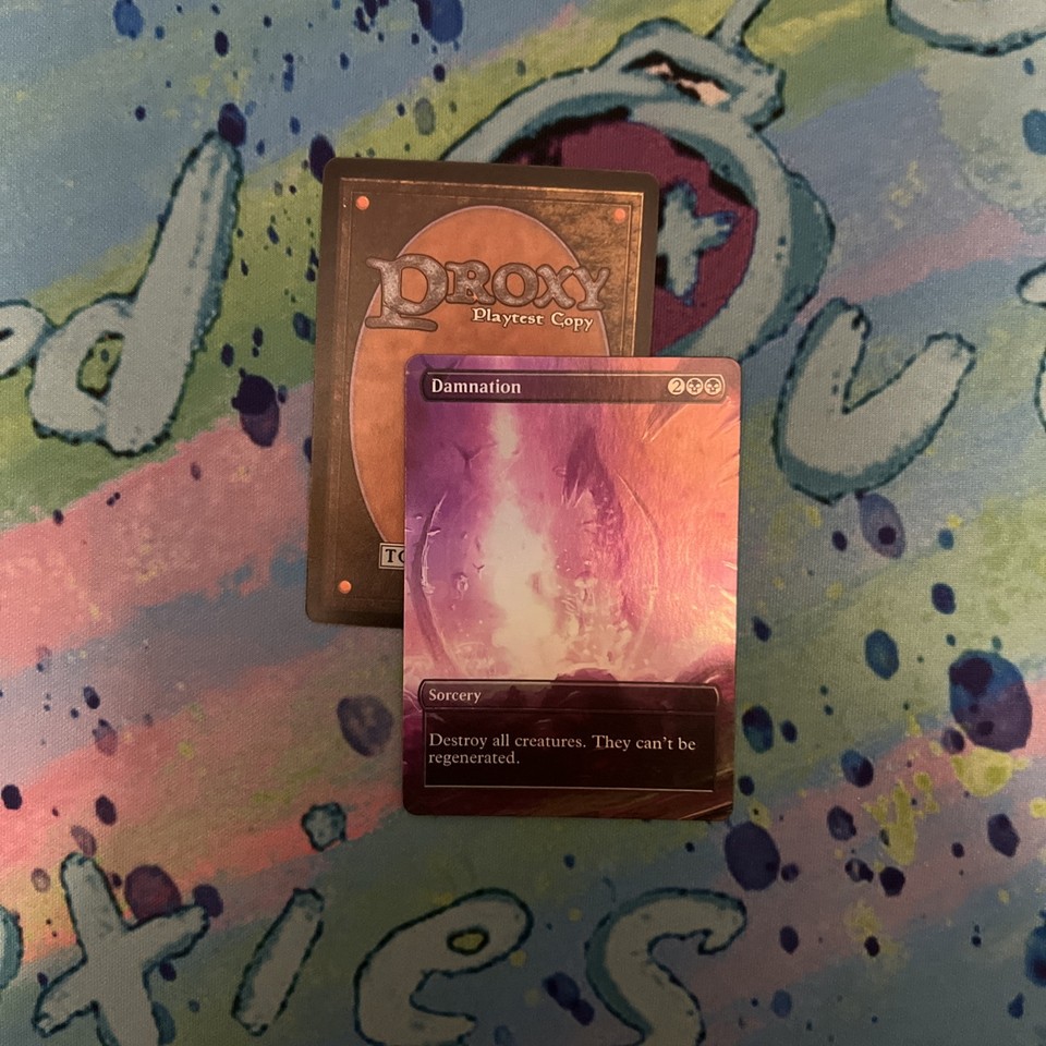Damnation Full Art Foil Mtg Play Test Card Razed Zerg Hive StarCraft | eBay