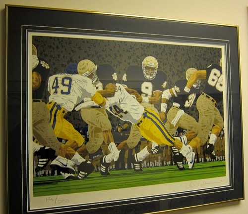 1988 National Champions, the Notre Dame Fighting Irish SERIGRAPH RICK ...