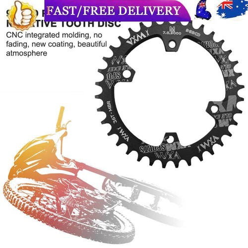 MTB Bike Chainring Bicycle Crankset Narrow Wide Chain 96BCD (Black 36T ...