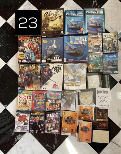 23 VINTAGE PC Computer videoGAME LOT 90s 2000s nes nintendo sega vtg ...
