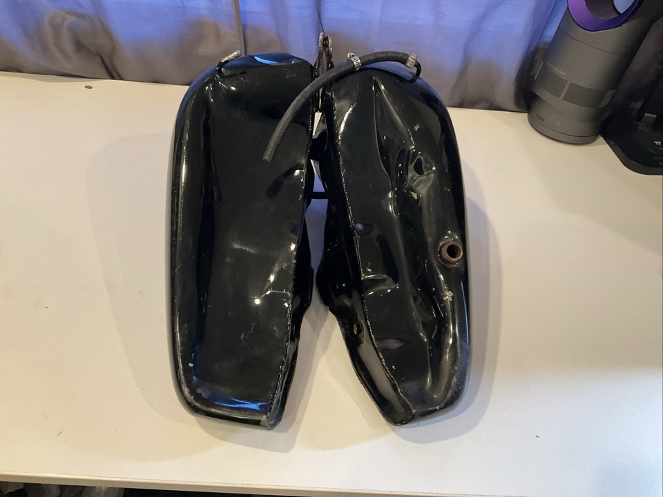 Hardly Davidson Fuel Tank Flatside Style Dual Gas Tank Aftermarket | eBay