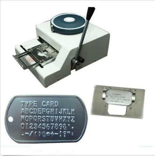 52D Manual Steel Dog Tag Embosser ID Card Military Embossing Stamping ...