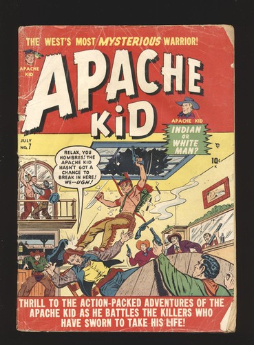 Apache Kid # 7 - Russ Heath art Fair/Good Cond cover detached | eBay