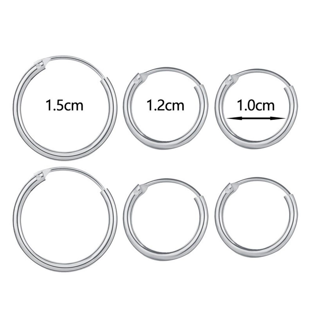 Rings Goth Stud Earrings Cartilage Piercing Loop Hoop Earrings Small ...