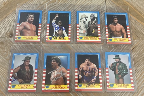 LOT OF (16) 1987 TOPPS WWF WRESTLING CARDS WITH AUTOGRAPHS! | eBay