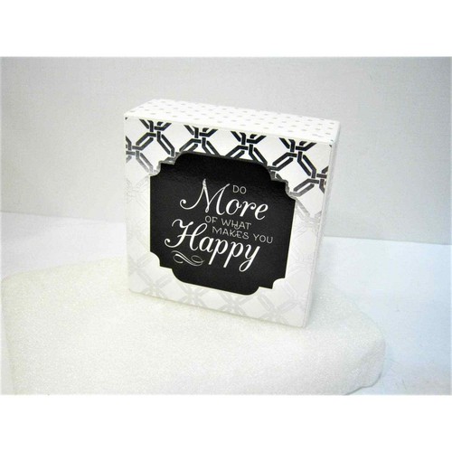 Motivational Wood Block Novelty Tabletop Shelf Desk Box Sign 5x5 inch ...