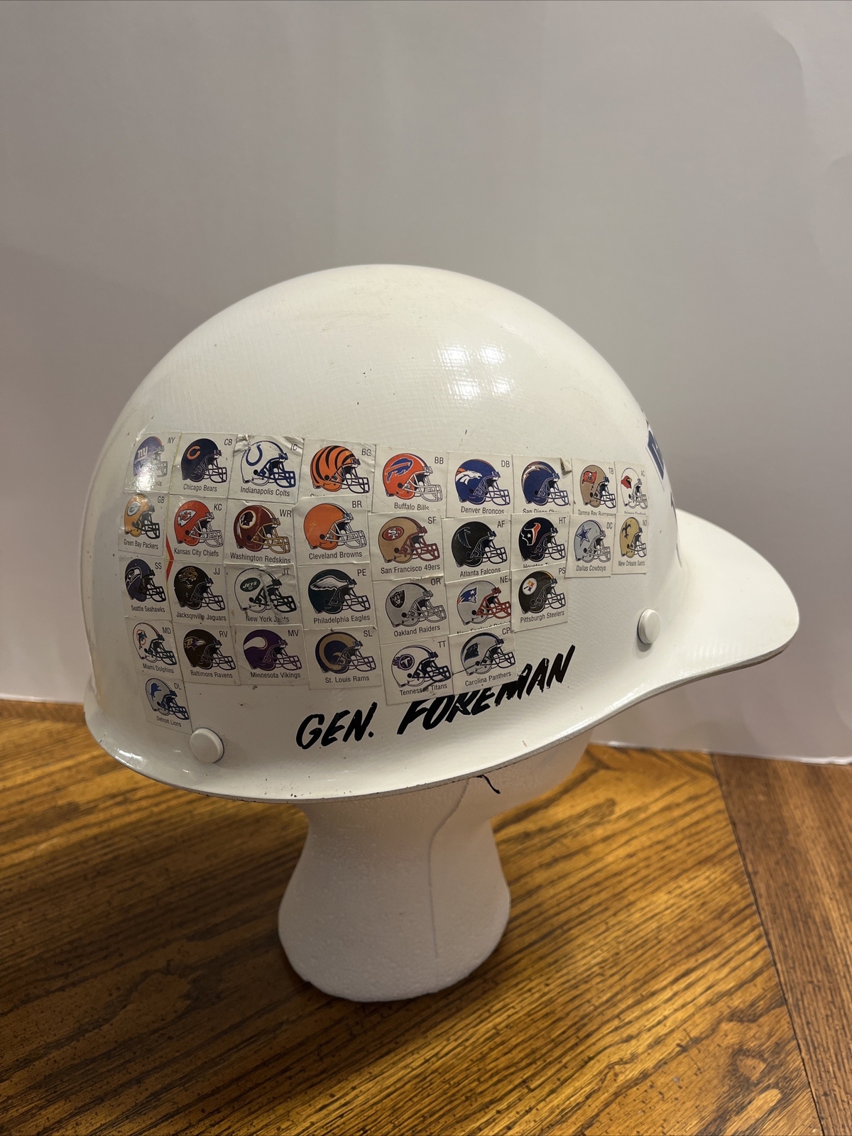 VTG 1969 Class A MSA Skullguard Hard hat Fiberglass Adjustable Republic ...