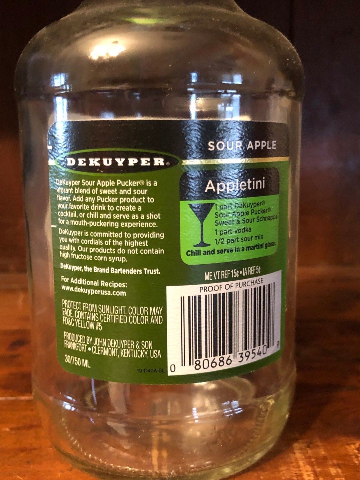 Dekuyper Sour Apple Pucker