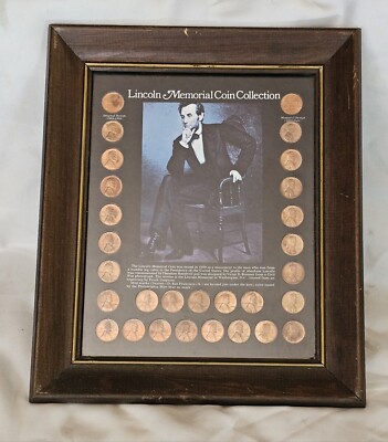 VINTAGE LINCOLN MEMORIAL COIN COLLECTION 1958 - 1971 FRAMED | eBay