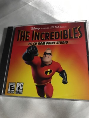 The Incredibles PC-CD ROM Print Studio-Disney Pixar (Win 98/Me/XP ...