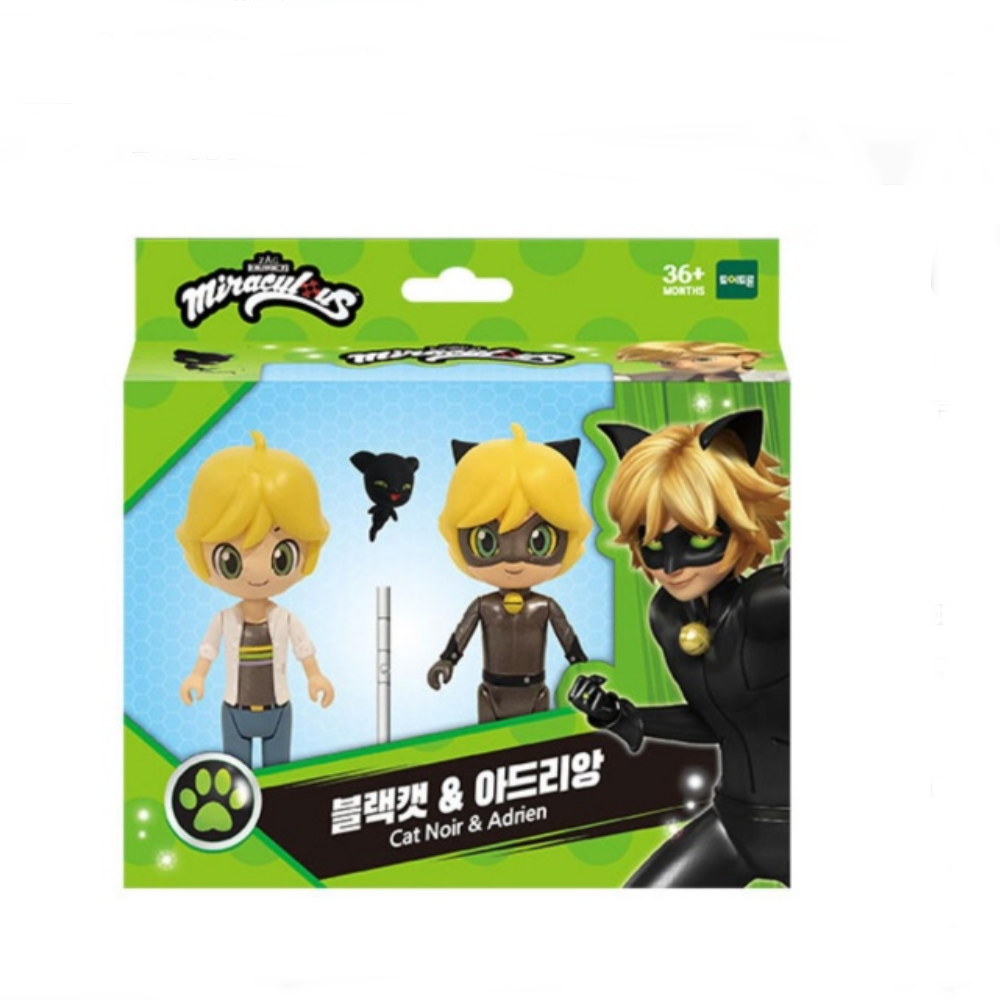 Buy Cat Noir Miraculous Ladybug and Adrien Plagg kwamis Figure ...