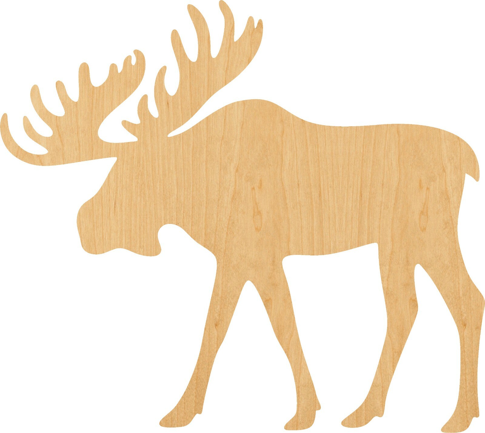 Moose Laser Cut Out Wood Shape Craft Supply - Woodcraft Cutout | eBay