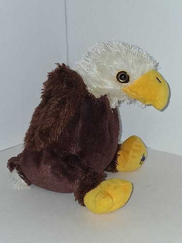 Webkinz Eagle HM214 RARE RETIRED brown golden bird of prey Plush ...