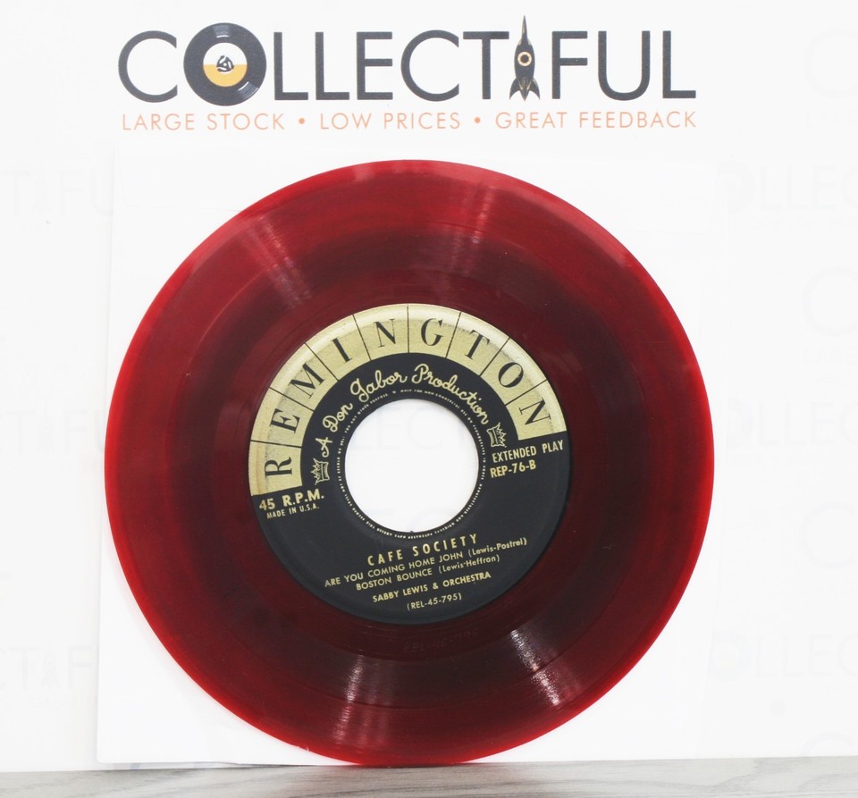 MARY LOU WILLIAMS - CAFE SOCIETY - REMINGTON *JAZZ* 7" RED VINYL SINGLE 🔥 | eBay