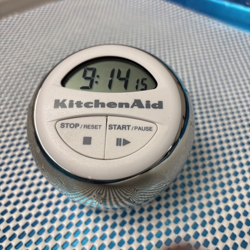 KitchenAid Digital Kitchen Timer Easy to Read Cooks Series White/Chrome ...