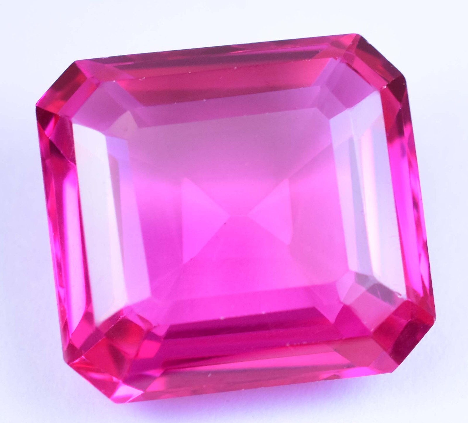 Flawless Natural Mogok Rose Pink Ruby Octagon Shape 44.80 Ct Certified ...
