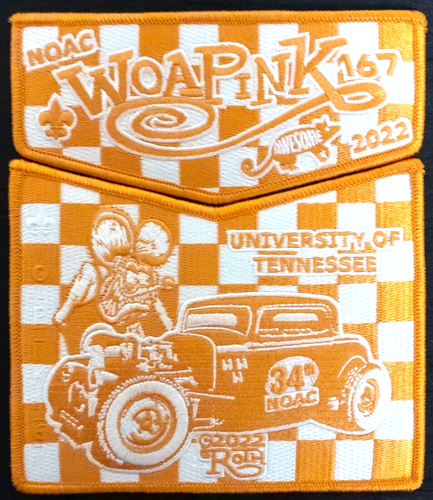 OA WOAPINK LODGE 167 BSA 2022 NOAC 2-PATCH 1930'S FORD RATFINK ROTH ...