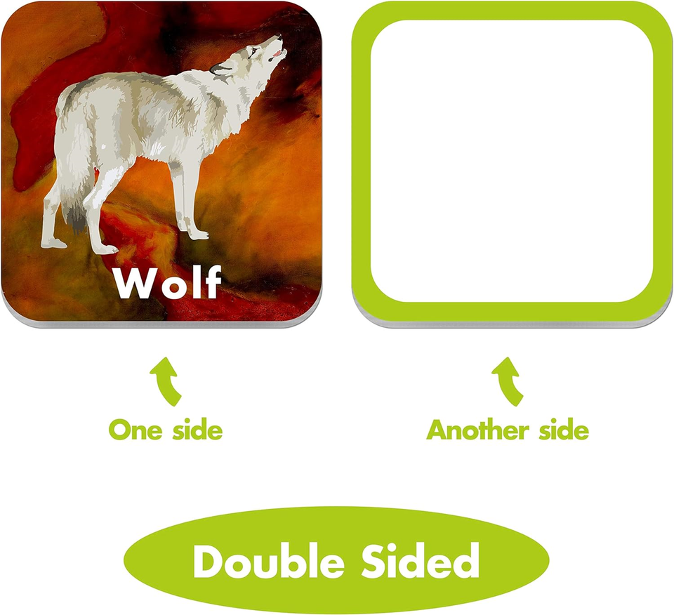 36 Pair Animal Matching Game Flash Cards Erasable Each Measures 2” X 2 ...