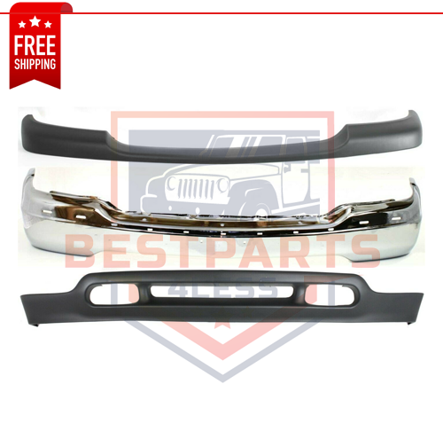 Front Bumper Kit w/ Trim, Air Deflector, GM1002835, GM1051105 ...