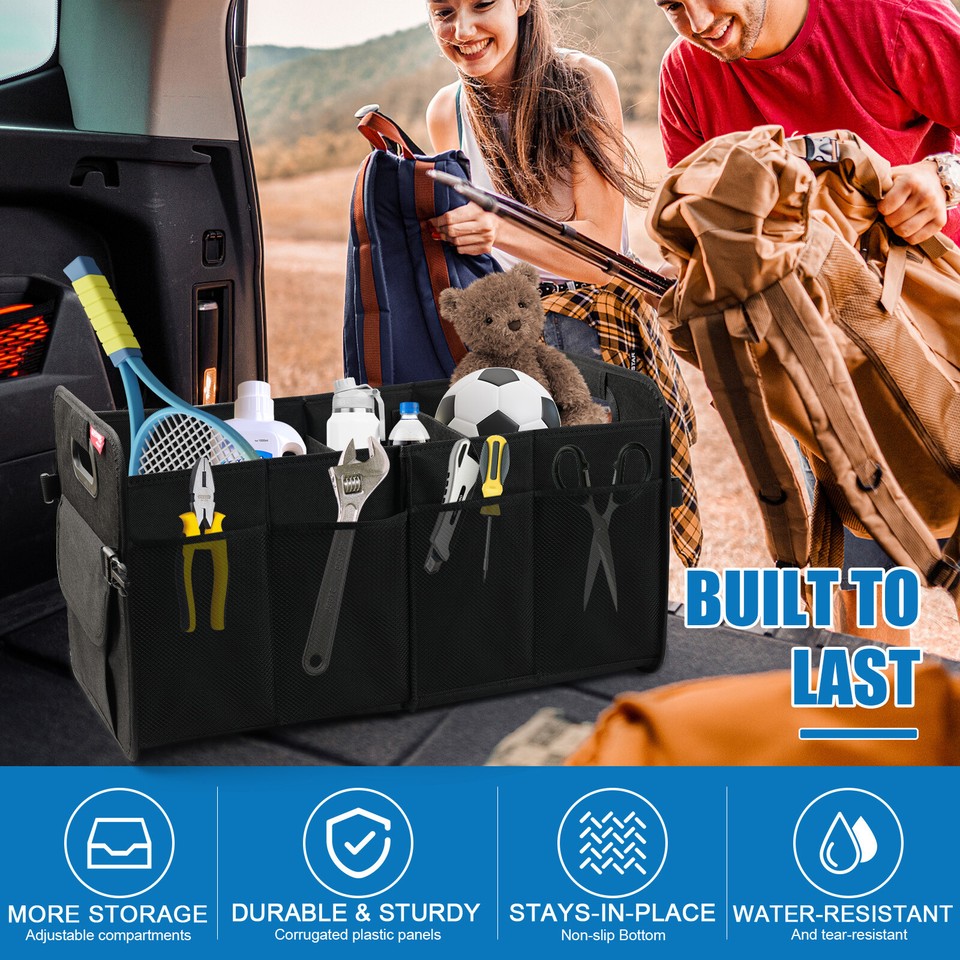 Trunk Cargo Organizer Collapsible Storage Bag for Cars Trucks & SUVs ...