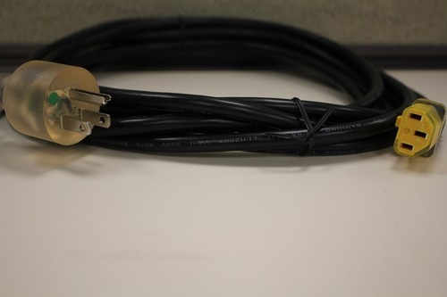 AC Power Cord, V-lock, USA, C13 Medical Grade, 13A, NEMA 5-15, black ...