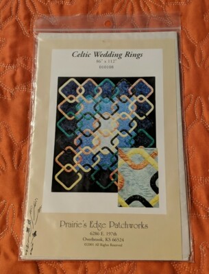 Celtic Wedding Rings 86" x 112" Patchworks Quilting (2001) ~ BRAND NEW! | eBay